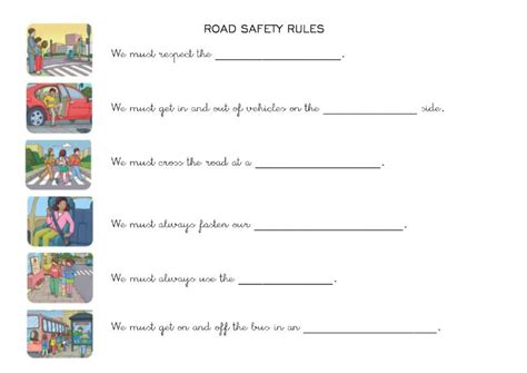 Road Safety Rules Activity
