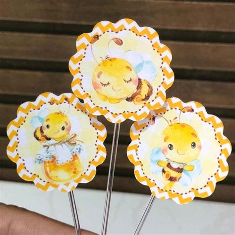 Bee Candy Toppers Gender Reveal Candy Topper For An Affectionate