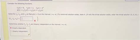 Solved Consider The Following Functions