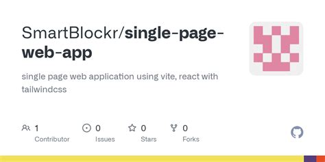 Github Smartblockr Single Page Web App Single Page Web Application Using Vite React With