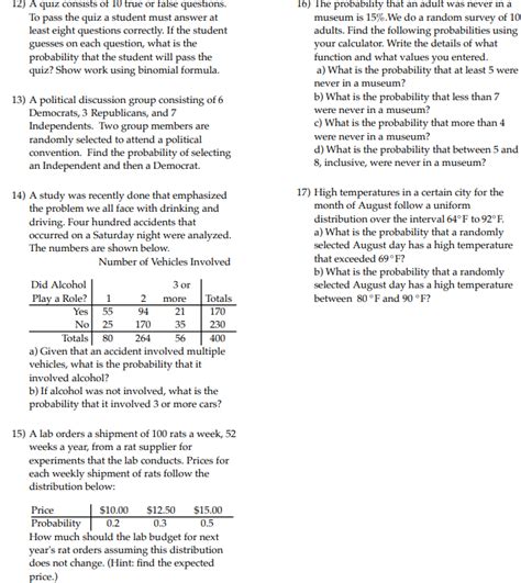 Solved A Quiz Consists Of True Or False Questions Chegg