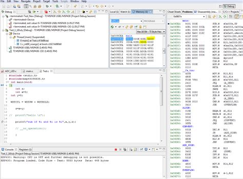 editing memory location in ccsv4 using msp430f6638 msp low power microcontroller forum msp