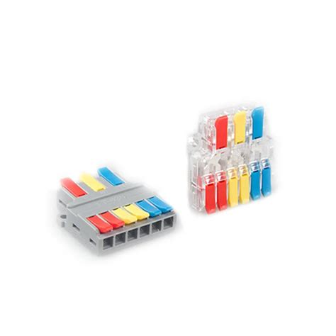 Mini Gyors Elektromos Elosztó Huzalkábel Csatlakozó Lt636 Universal Push In 3 6 Vezetékes