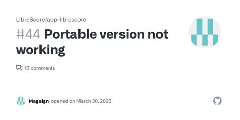 Portable Version Not Working · Issue 44 · Librescoreapp Librescore