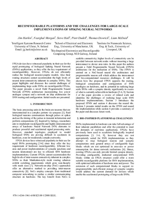 Pdf Reconfigurable Platforms And The Challenges For Large Scale