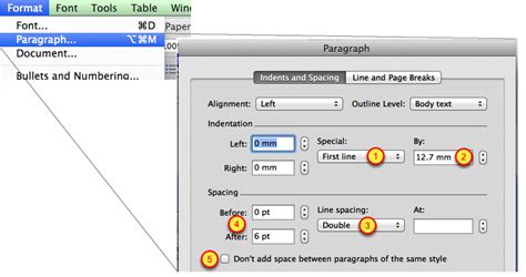 Paragraph Change First Line And Line Spacing