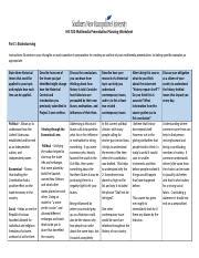 Multimedia Presentation Planning Worksheet Docx HIS Multimedia Presentation Planning