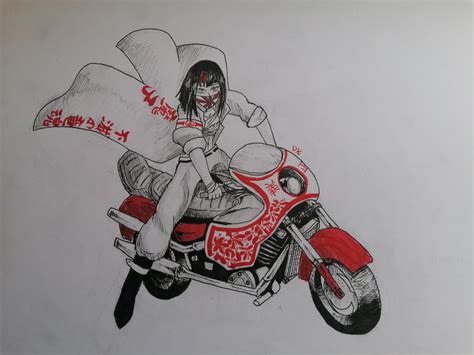 Spider Liliy Biker Drawing I Made For A Project Animesketch