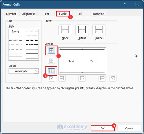 How To Apply Top And Bottom Border In Excel 5 Examples
