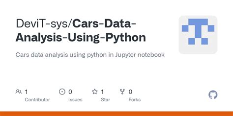 GitHub DeviT Sys Cars Data Analysis Using Python Cars Data Analysis Using Python In Jupyter