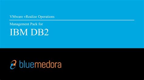 Vrealize Operations Vrops Management Pack For Ibm Db2 Overview Pdf