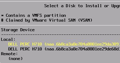 Learning In IT What Disk Was ESXi Installed To