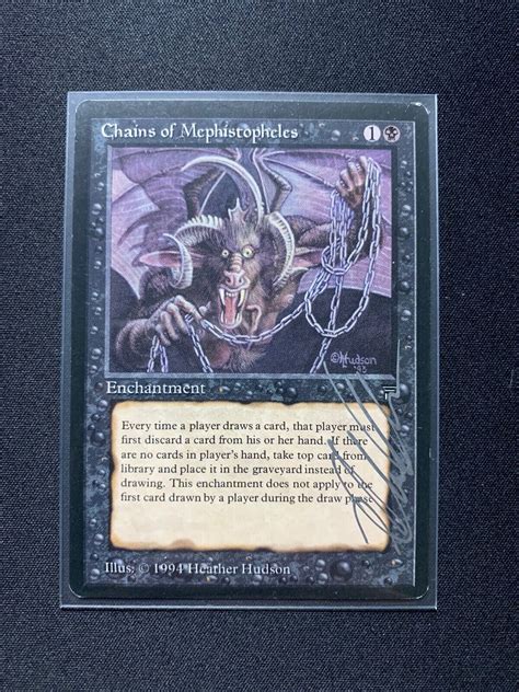 Mtg Proof Chains Of Mephistopheles Magic Heather Hudson Ebay