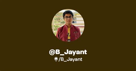 Bjayant Twitter Instagram Linktree