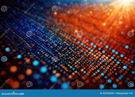Colorful Technology Binary Matrix Code Abstract Wallpaper Patern