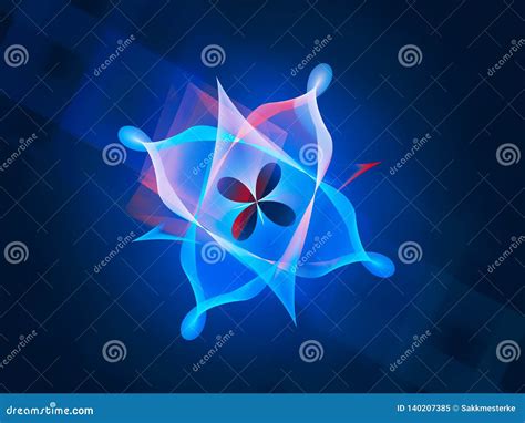 Vibrant Glowing Qubit Stock Illustration Illustration Of Light 140207385