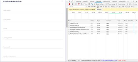 Javascript Material Design Lite Js Not Applying Event Listeners