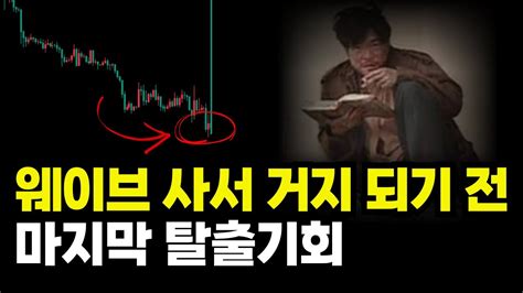 알트코인 분석 웨이브 상장폐지 전에 상폐빔 상승 준비해야 비트코인 불장에서 살아남습니다 Youtube