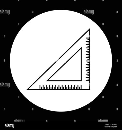 Triangle Ruler Icon Stock Vector Image And Art Alamy