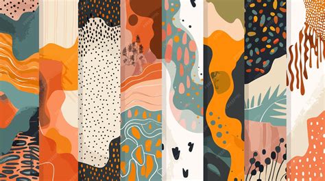 Array Of Diverse Shapes For Headers And Footers Design Premium Ai