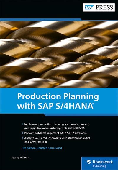 Production Planning With Sap S 4hana 3rd Edition