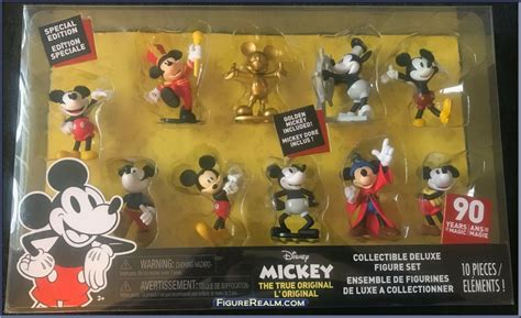 Collectible Deluxe Figure Set Disney Mickey True Original Just