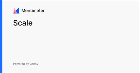 Scale Voters Mentimeter
