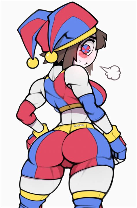Rule 34 1girls Ass Back View Big Ass Big Breasts Big Thighs Blush