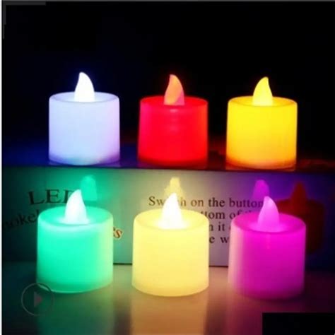Luz Led Sin Llama Para Decoraci N Del Hogar Velas Electr Nicas L Mpara Para Boda