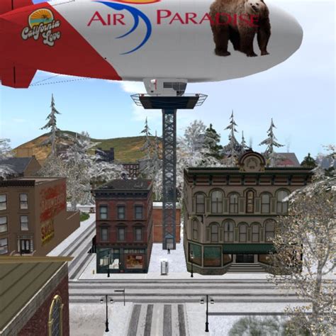 Second Life Marketplace Blimp Tower