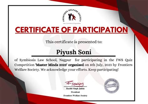 Piyush Soni On Linkedin Greetings Connections Im Glad To Share With You That I Have Participated