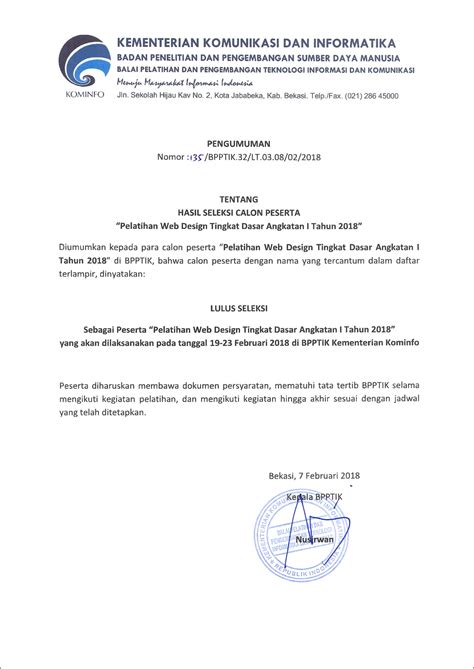 Contoh Surat Dinas Komunikasi Dan Informatika Surat Dinas Desain