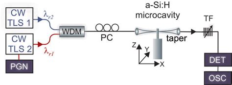 Experimental Setup For All Optical Modulation Cw Tls Cw Tunable Laser Download Scientific