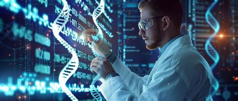 Premium Photo Scientist Examining Digital Display