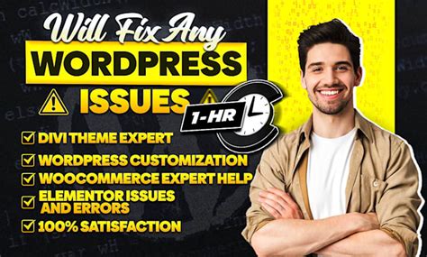 Fix Elementor Pro Bug Errors Fix Woocommerce Website Bugs Fix Divi Website Bug By Hafiz687