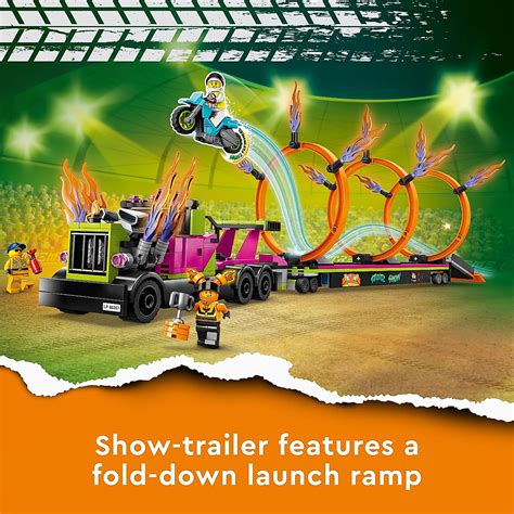 Lego City Stuntz Stunt Truck And Ring Of Fire Challenge