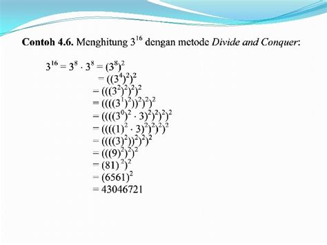 Algoritma Divide And Conquer Divide And Conquer Dulunya