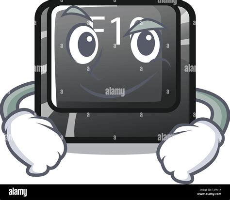 Smirking Button F10 On A Keyboard Character Stock Vector Image And Art Alamy