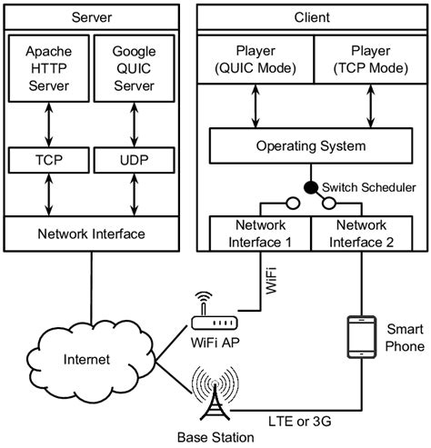 Internet Setup For The Connection Switch Tests Download Scientific Diagram