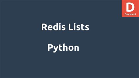 Python Get Redis Lists Youtube
