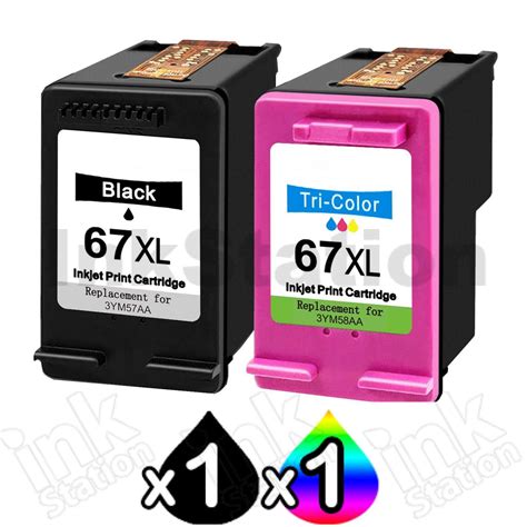 Hp Pack Xl Compatible High Yield Inkjet Cartridges Ym Aa Ym Aa Bk Cl Ink