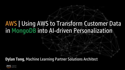 Mongodb Local London Using Aws To Transform Customer Data In