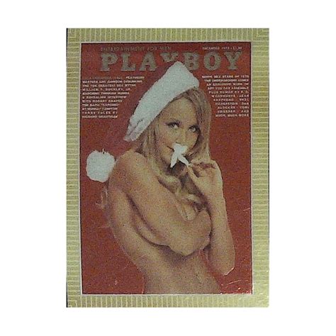 Playboy Chromium Cover Cards Ed 2 No131 December 1970