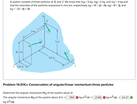 Solved A System Consists Of Three Particles A B And C We Chegg Com
