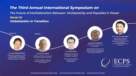 Third Symposium Panel 3 Globalization In Transition Ecps