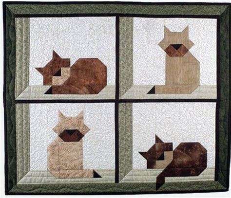 Free Printable Cat In The Attic Quilt Pattern