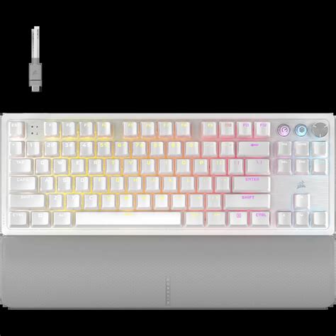 K70 Pro Tkl High Performance Hall Effect Programmable Gaming Keyboard With Rapid Trigger White