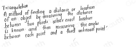 Solved Triangulation Is A Method Of Finding The Location Of An Object