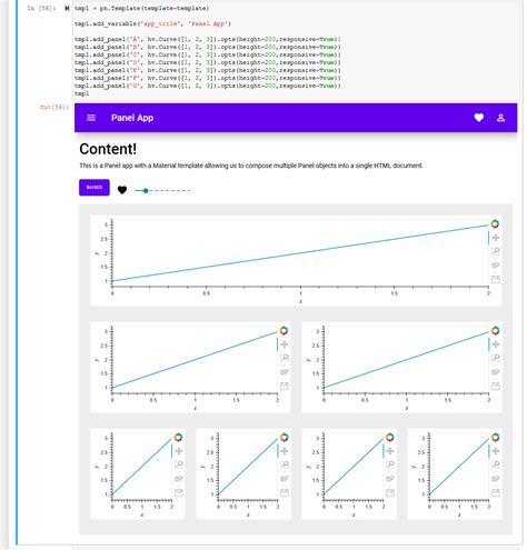 Material App Template Example Panel Holoviz Discourse