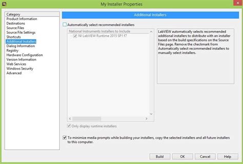 Labview Keep On Loading During Creating Installer Ni Community
